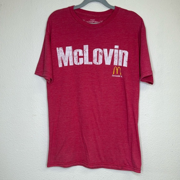 Savvy | Shirts | Mens Medium Savvy Red Mclovin Graphic Tee | Poshmark